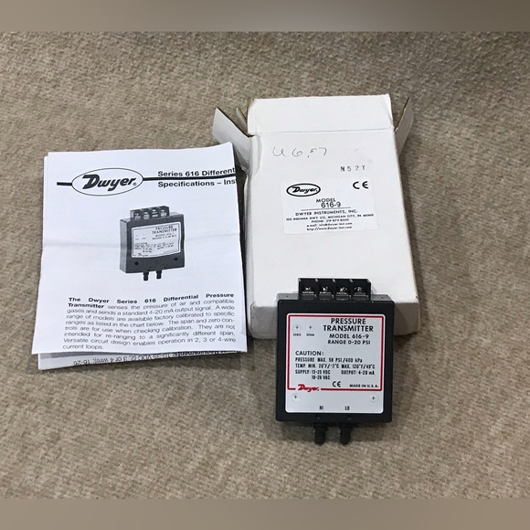 Dwyer | Other | Dwyer Instruments Model 669 Differential Pressure ...